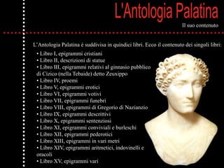 L'epigramma - Letteratura greca ( Epigram's History in Greek Literature) | PPT | Poetry | Books ...