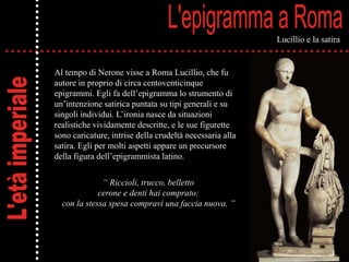 L'epigramma - Letteratura greca ( Epigram's History in Greek Literature) | PPT | Poetry | Books ...
