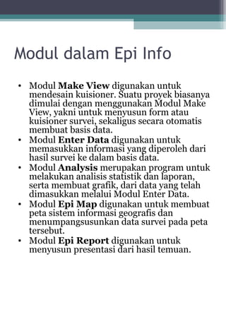Epiinfo | PDF