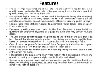 Epi Info- An Statistical Software | PPTX