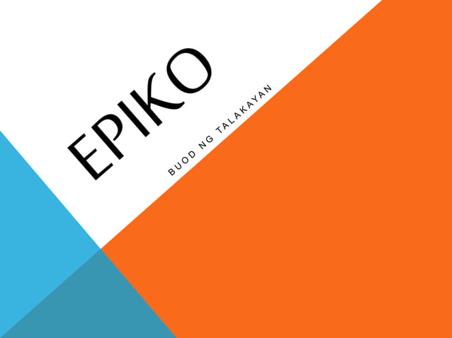 Mga Epiko sa Pilipinas | PPTX