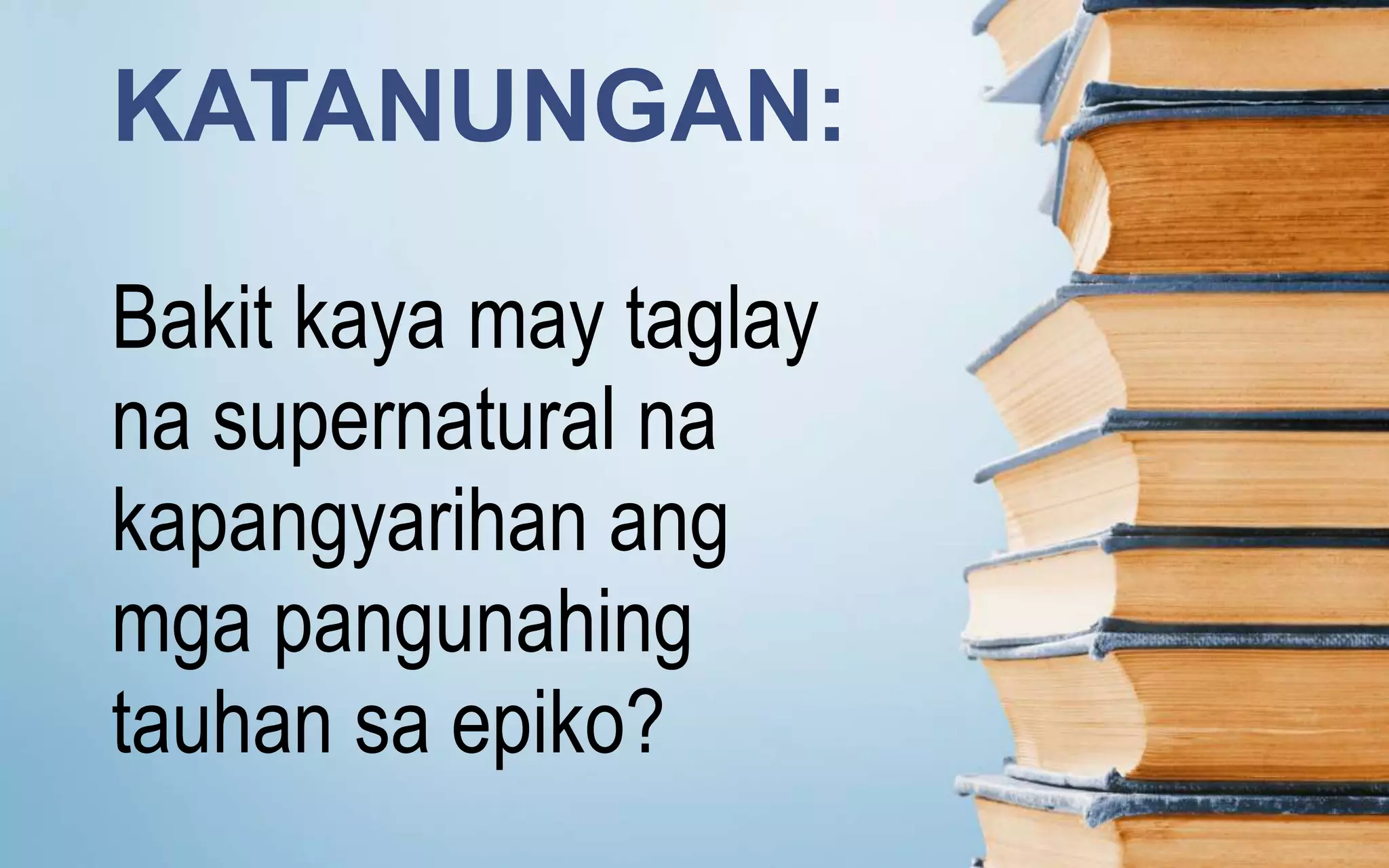 Filipino 8 Epiko | PPTX