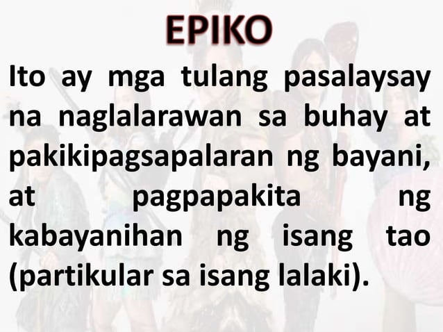Epiko.pptx - Baitang walo Unang Markahan | PPT