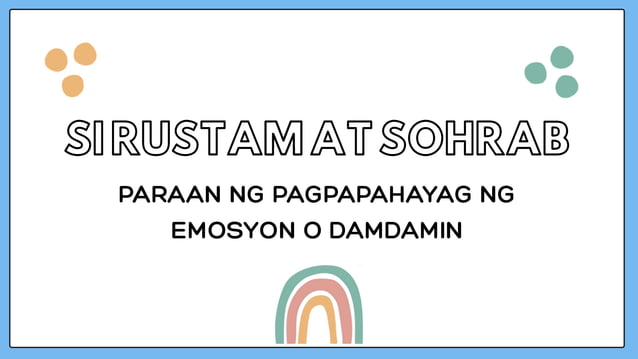 Si Rustam at Sohrab Epiko Filipino 10.pptx