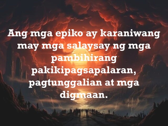 EPIKO. Kahulugan At epiko ng Biag ni Lam-ang ppt | PPTX