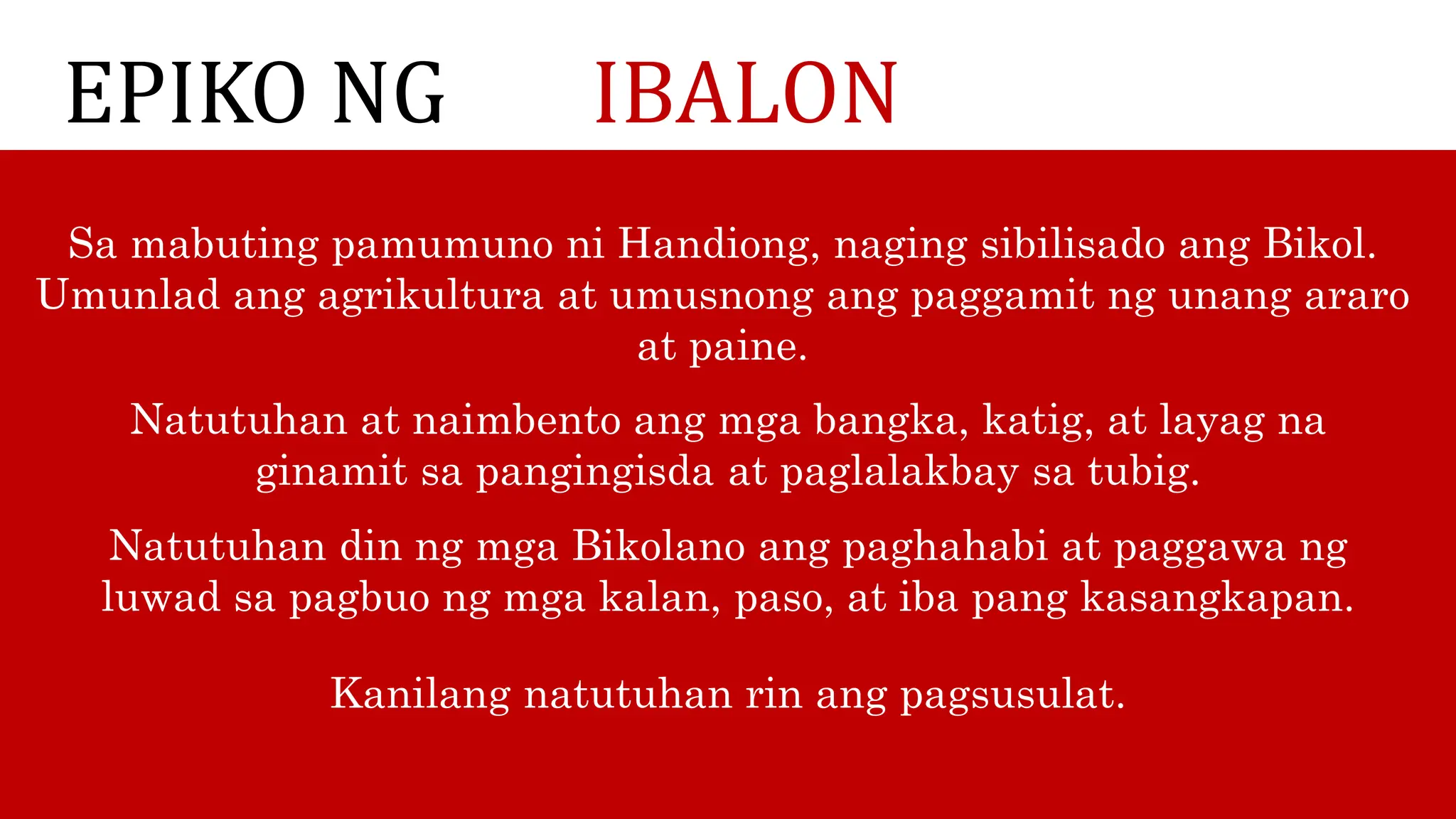 Epiko-ng-Ibalon-Maikling Kwento-Filipinoptx | PPTX