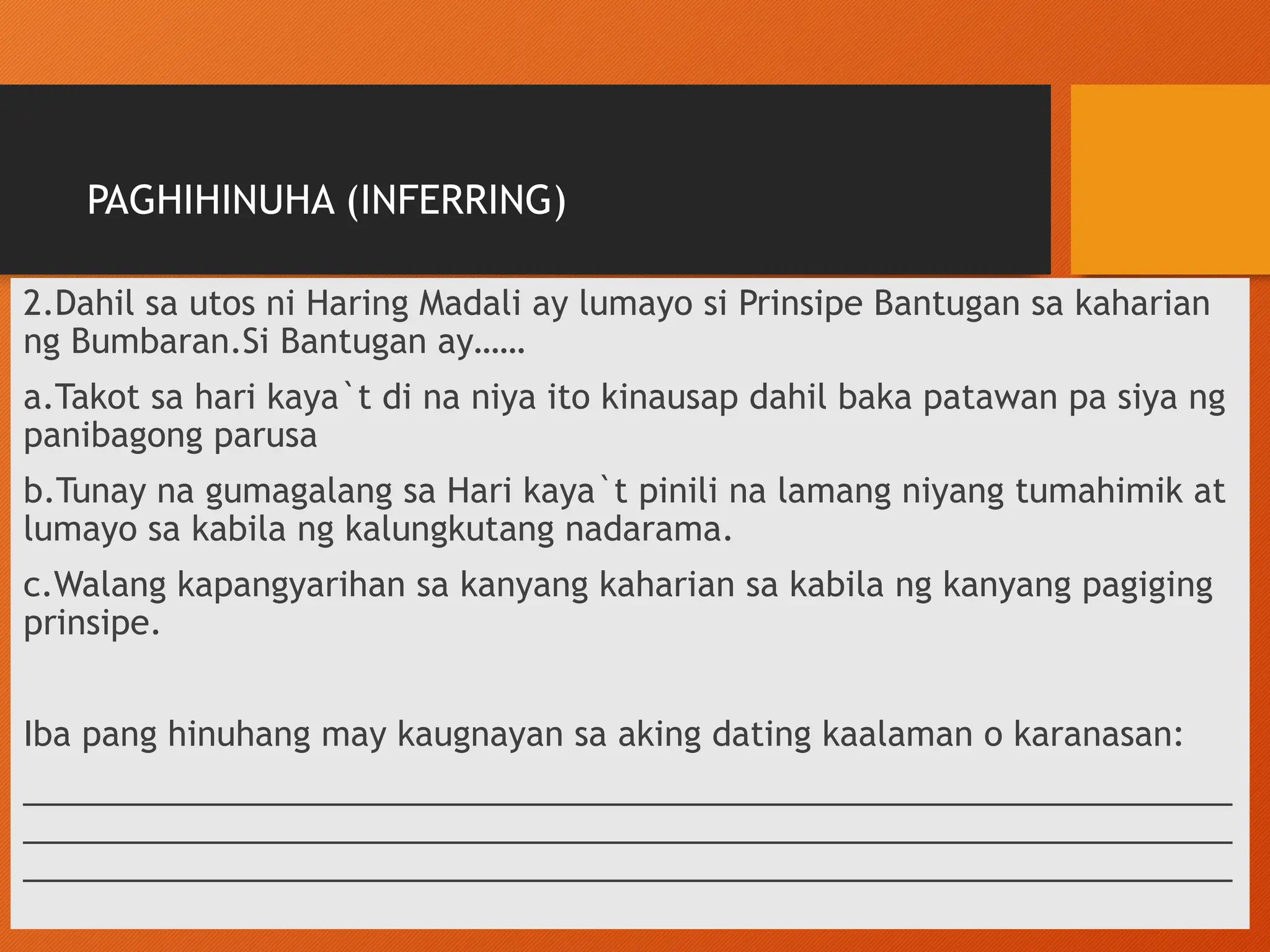 Epiko-ni-Bantugan at mga karagdagang gawain | PPTX