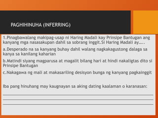 Epiko-ni-Bantugan at mga karagdagang gawain | PPTX