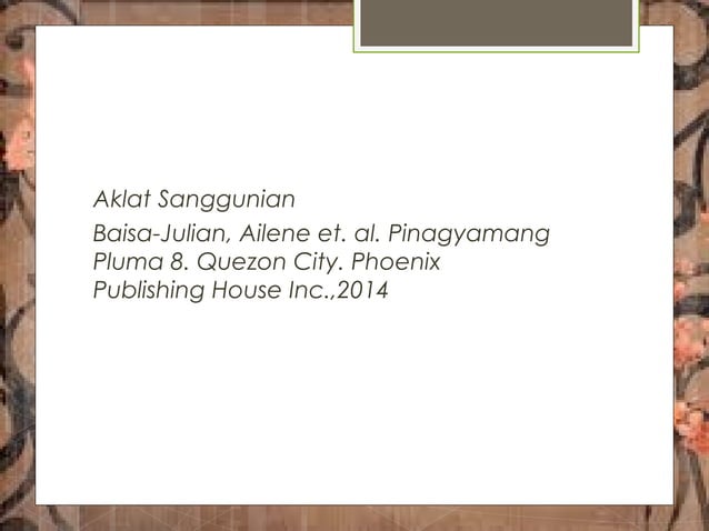 Epiko at ang mga elemento nito | PPT