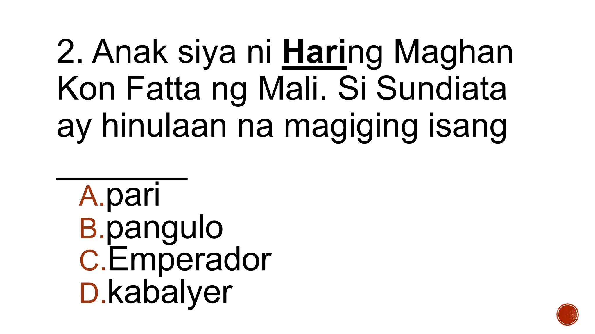 Epiko Sundiata ang unang emperyong Mali lesson | PPTX