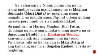 Epiko Sundiata ang unang emperyong Mali lesson | PPTX