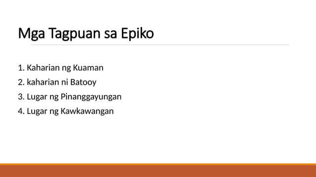 Si Tuwaang at ang Dalaga ng Buhong na LangitEpiko ng Bagobo.pptx