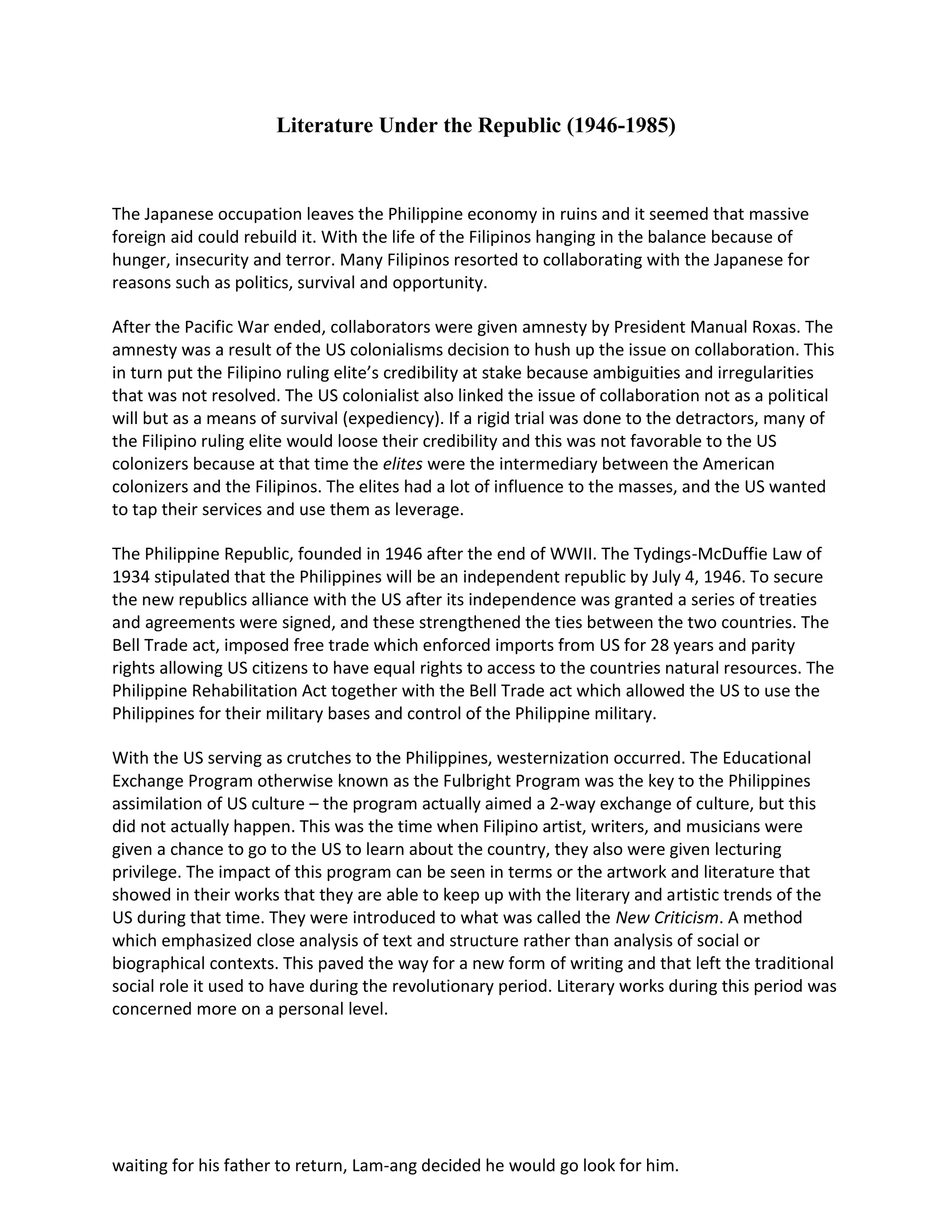 Epiko ng biag ni lam ang | DOCX