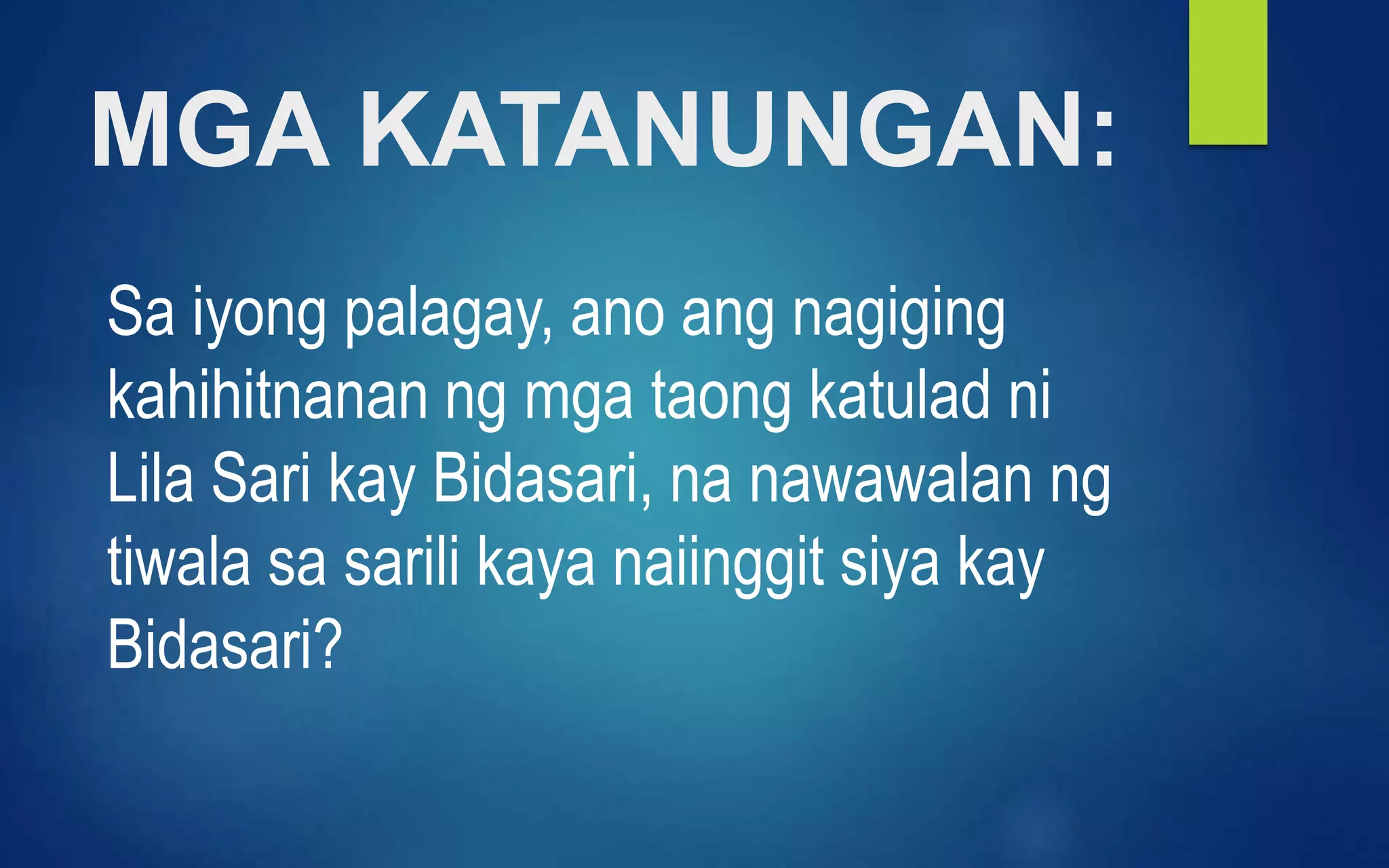Filipino 8 Epiko ni Bidasari | PPTX