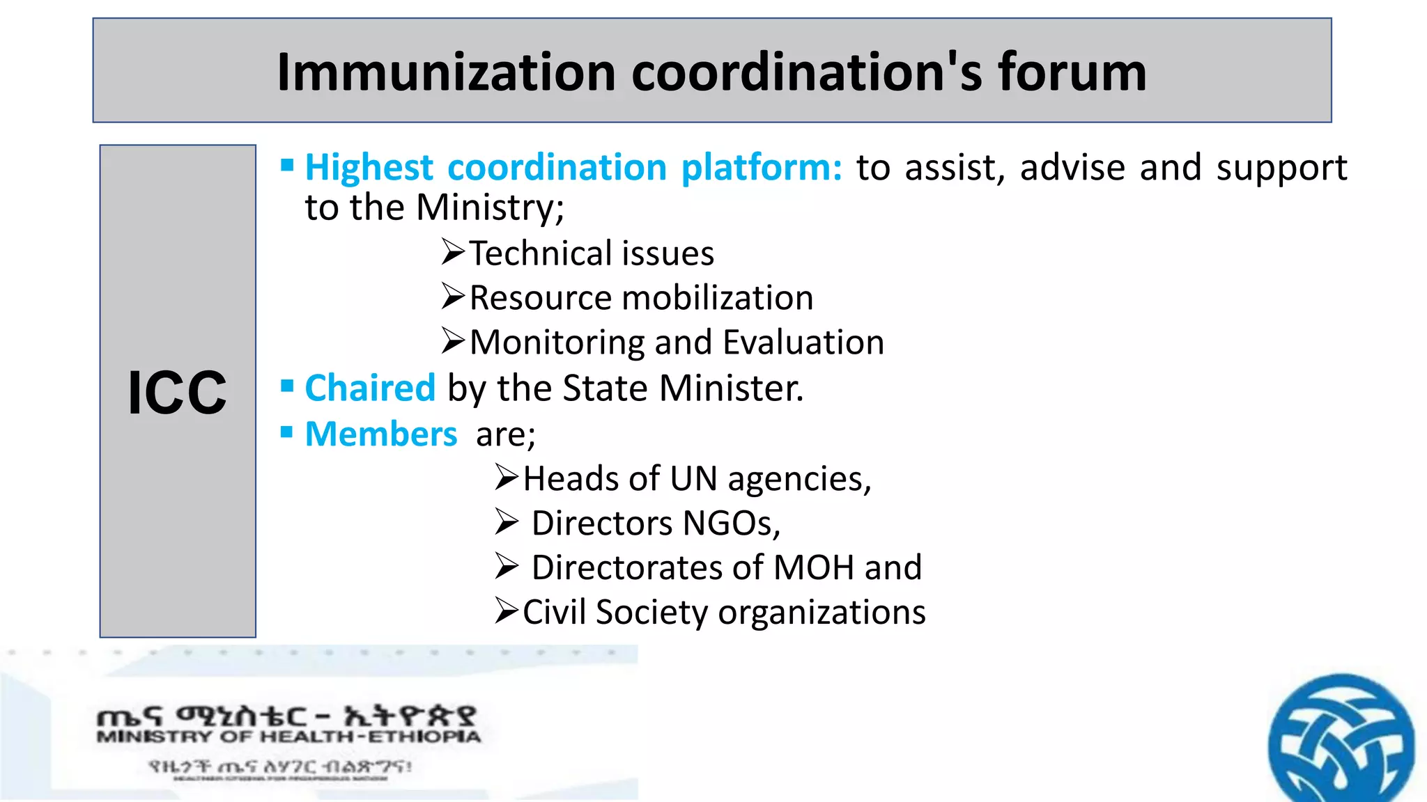 Expanded Immunization Program Leadership Coordination and Management in ...