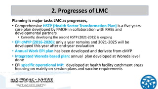 Expanded Immunization Program Leadership Coordination and Management in ...