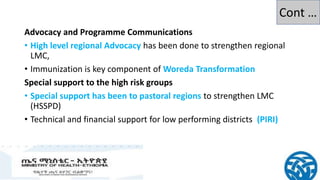 Expanded Immunization Program Leadership Coordination and Management in ...