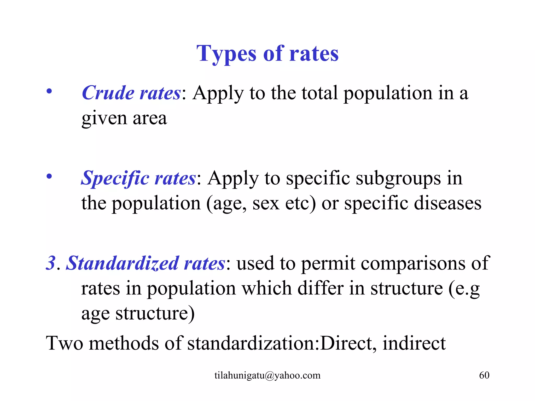 Epidemiology notes | PPT