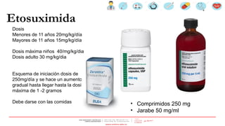 Epilepsia , tipos y tratamiento farmacológico | PPTX