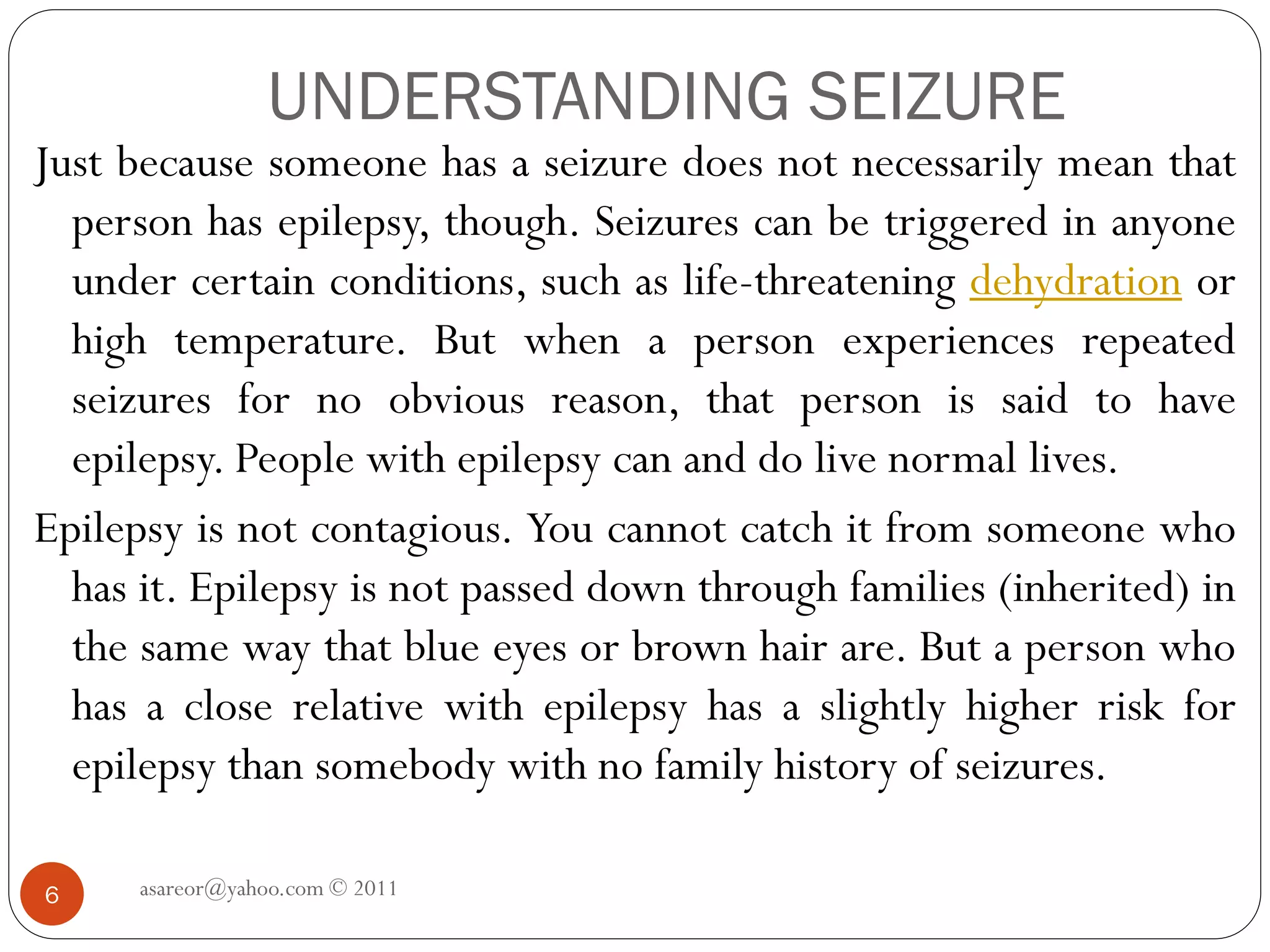 Epilepsy | PDF