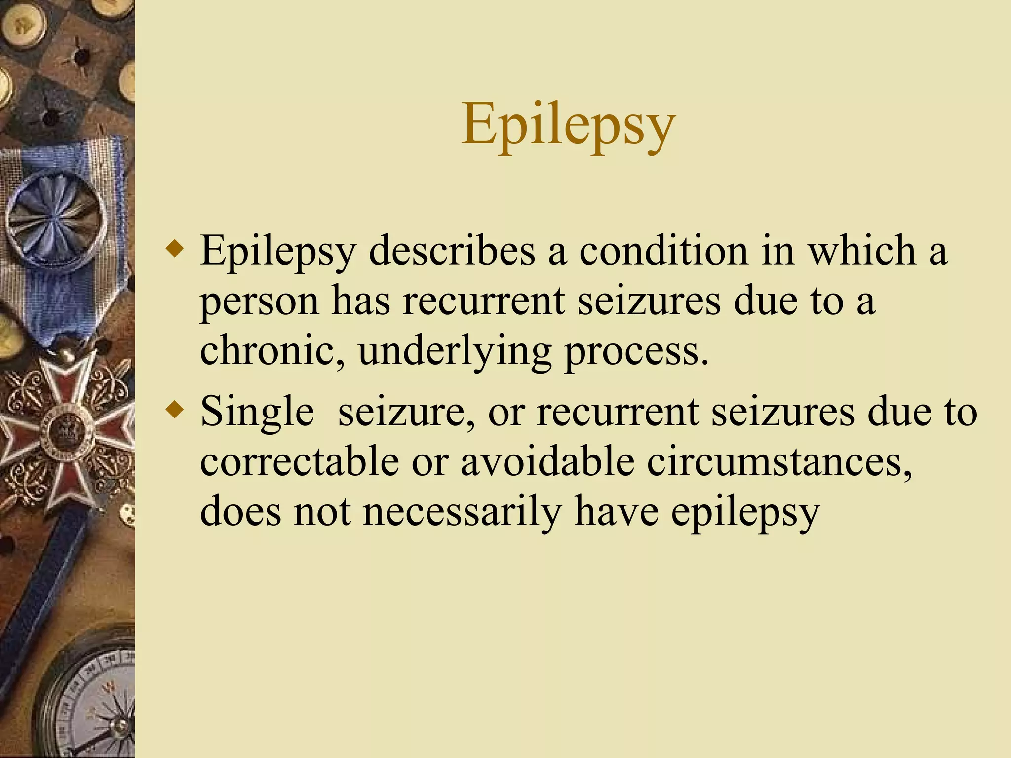 Epilepsy..... | PPT
