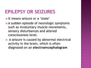 Epilepsy | PPTX