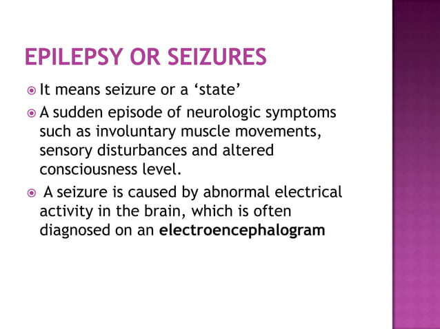 Epilepsy | PPTX