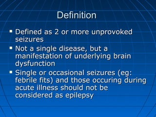 Epilepsy | PPT