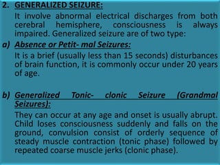 Epilepsy seizure | PPTX