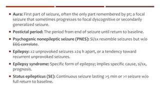 Epilepsy (I) | PPTX