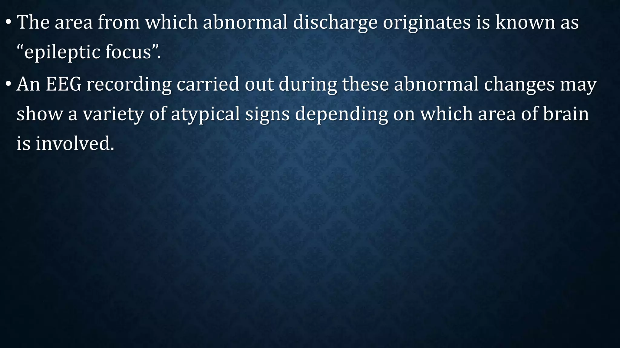'Epilepsy. pathophysiology' | PPTX