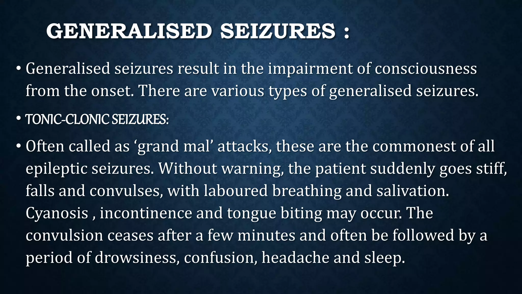 'Epilepsy. pathophysiology' | PPTX