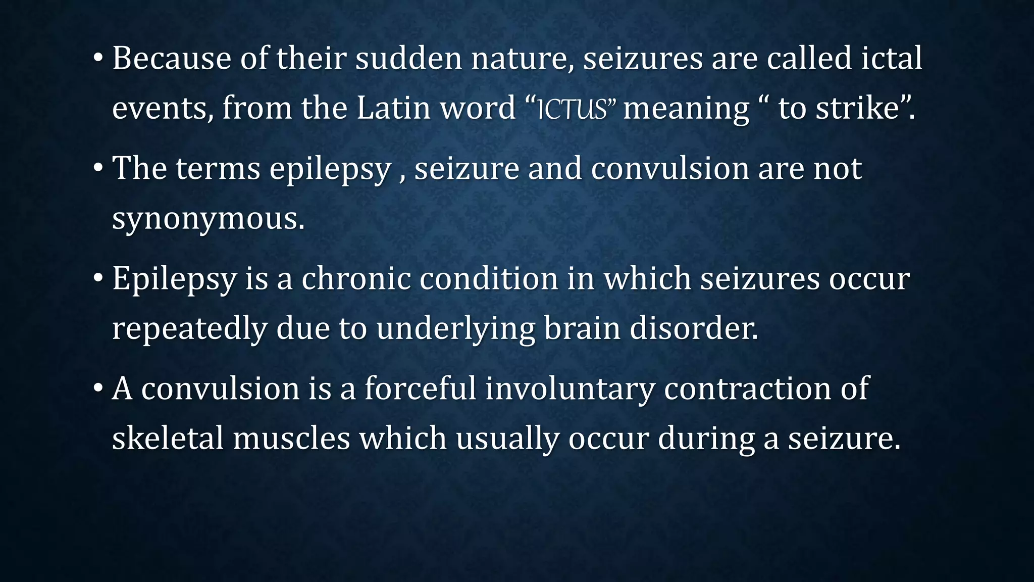 'Epilepsy. pathophysiology' | PPTX