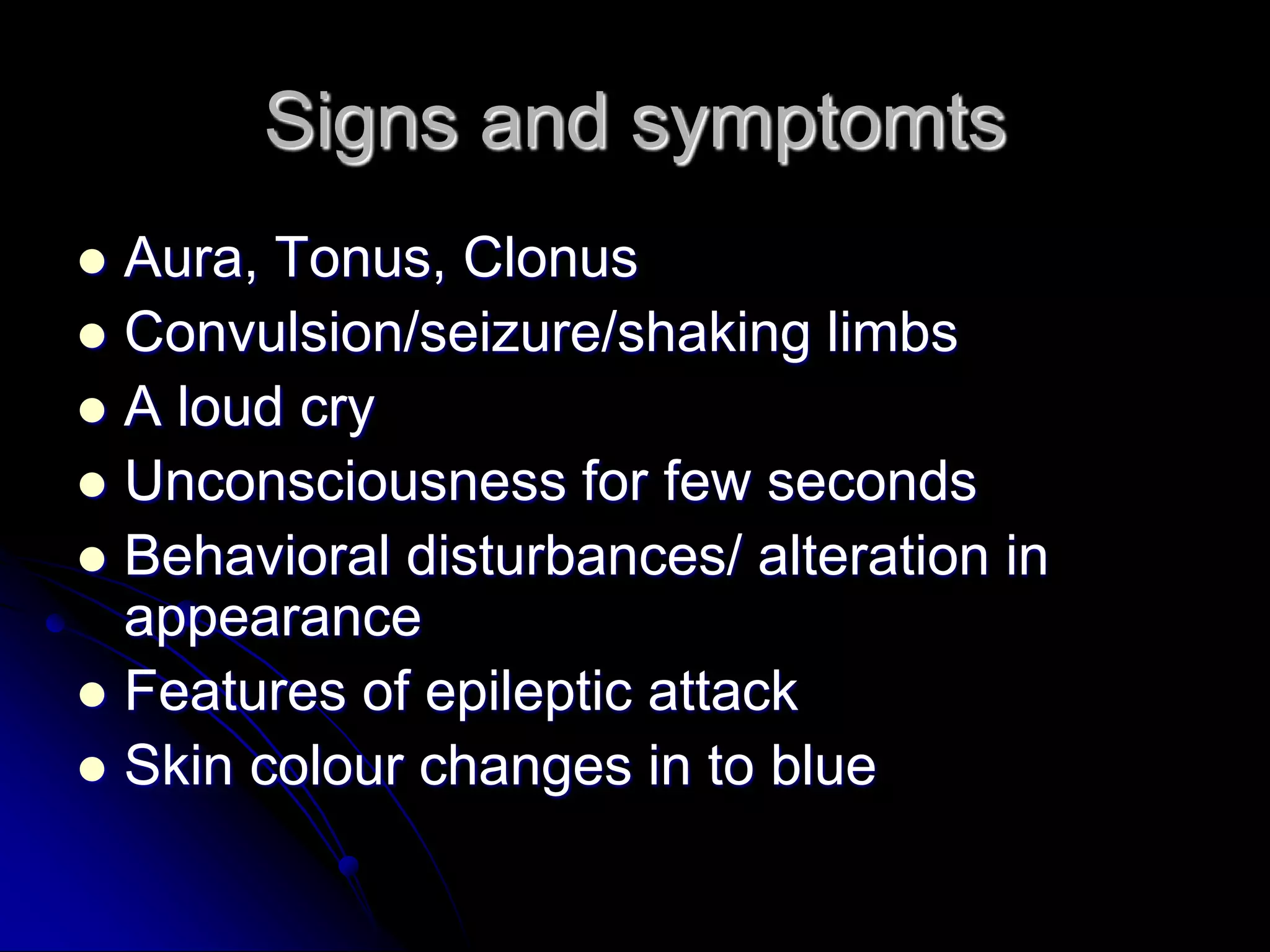 EPILEPSY.ppt | Brain and Nervous System Disorders | Diseases and Conditions