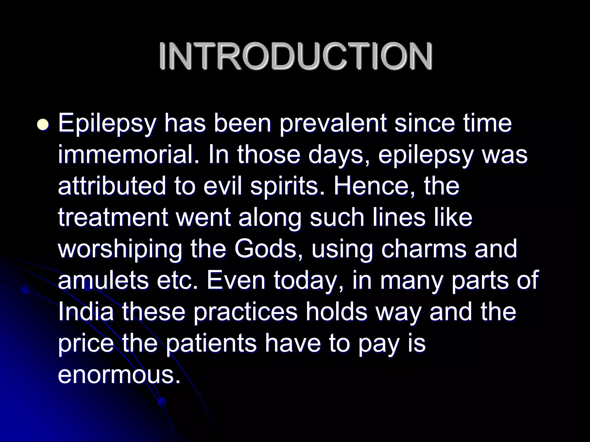 EPILEPSY.ppt | Brain and Nervous System Disorders | Diseases and Conditions
