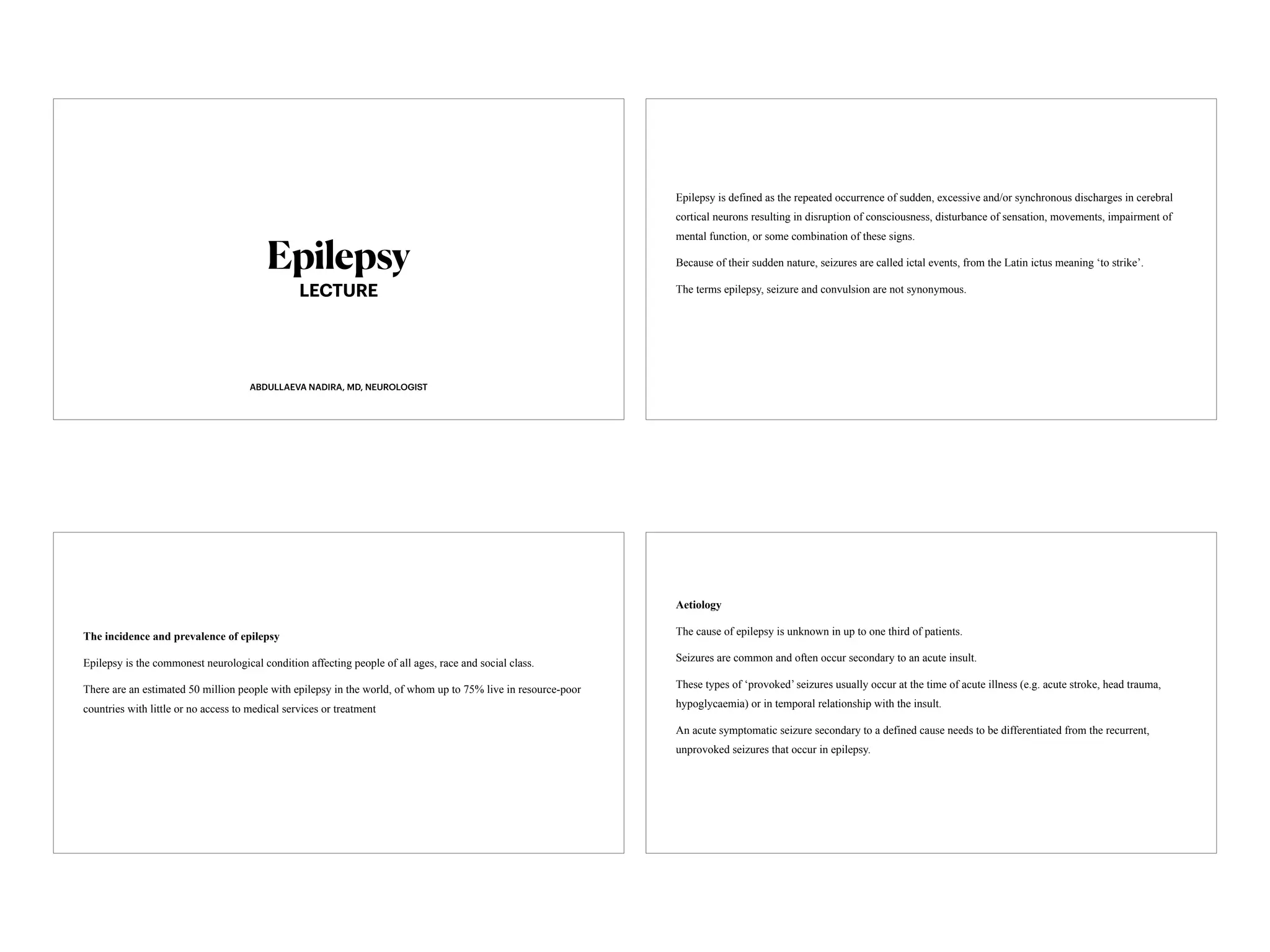 Epilepsy.pdf neurology education information | PDF