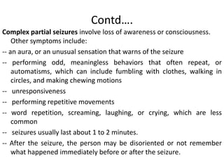 Teaching Lecture slide of Epilepsy.pptxfor nursing | PPTX