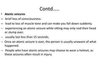 Teaching Lecture slide of Epilepsy.pptxfor nursing | PPT
