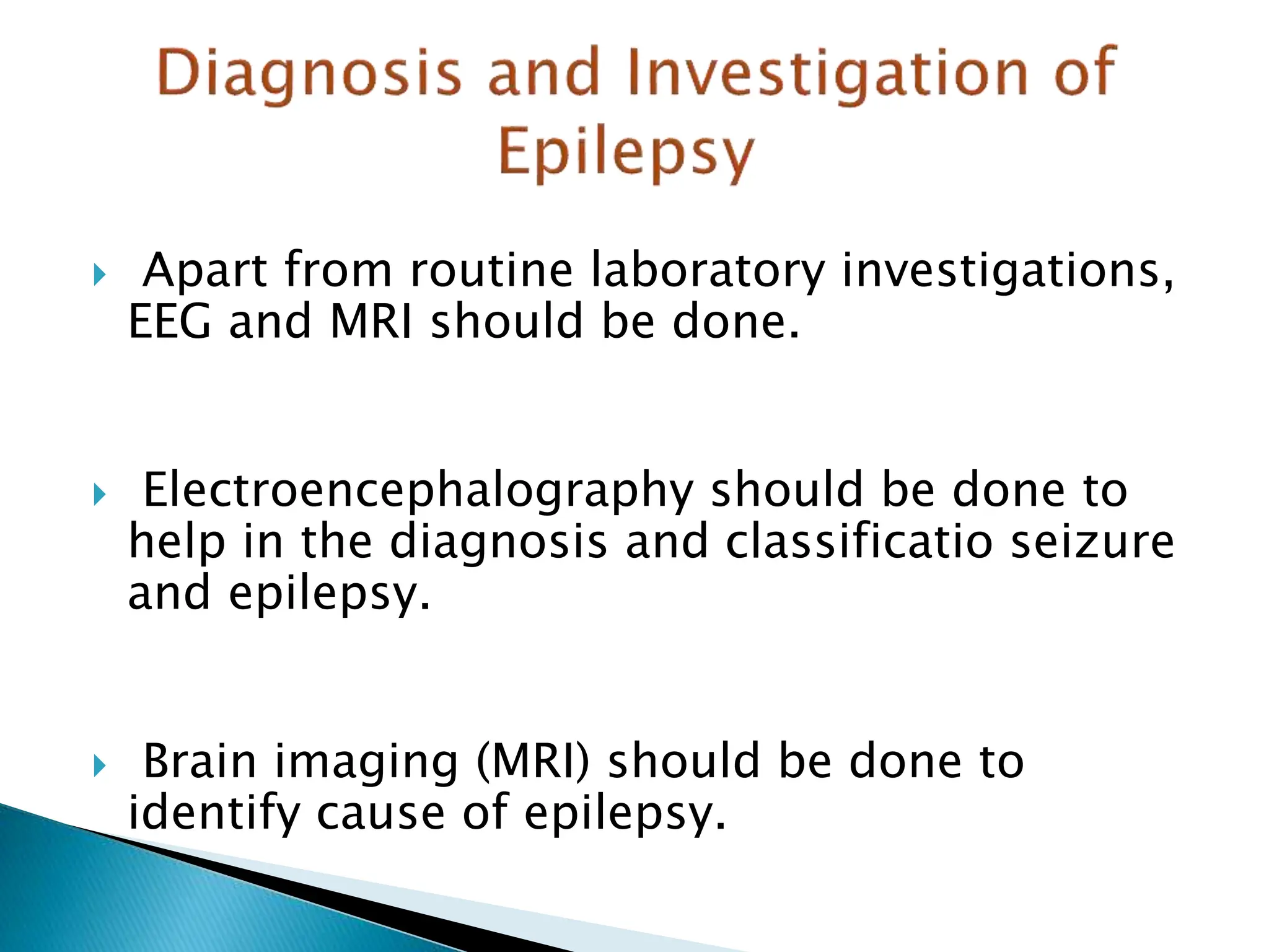 Introduction, types and drug treatment of Epilepsy | PPTX