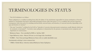 Comprehensive Overview and Management of Status Epilepticus | PPTX