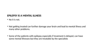 Epilepsy - Public awareness presentation on types and first aid of ...
