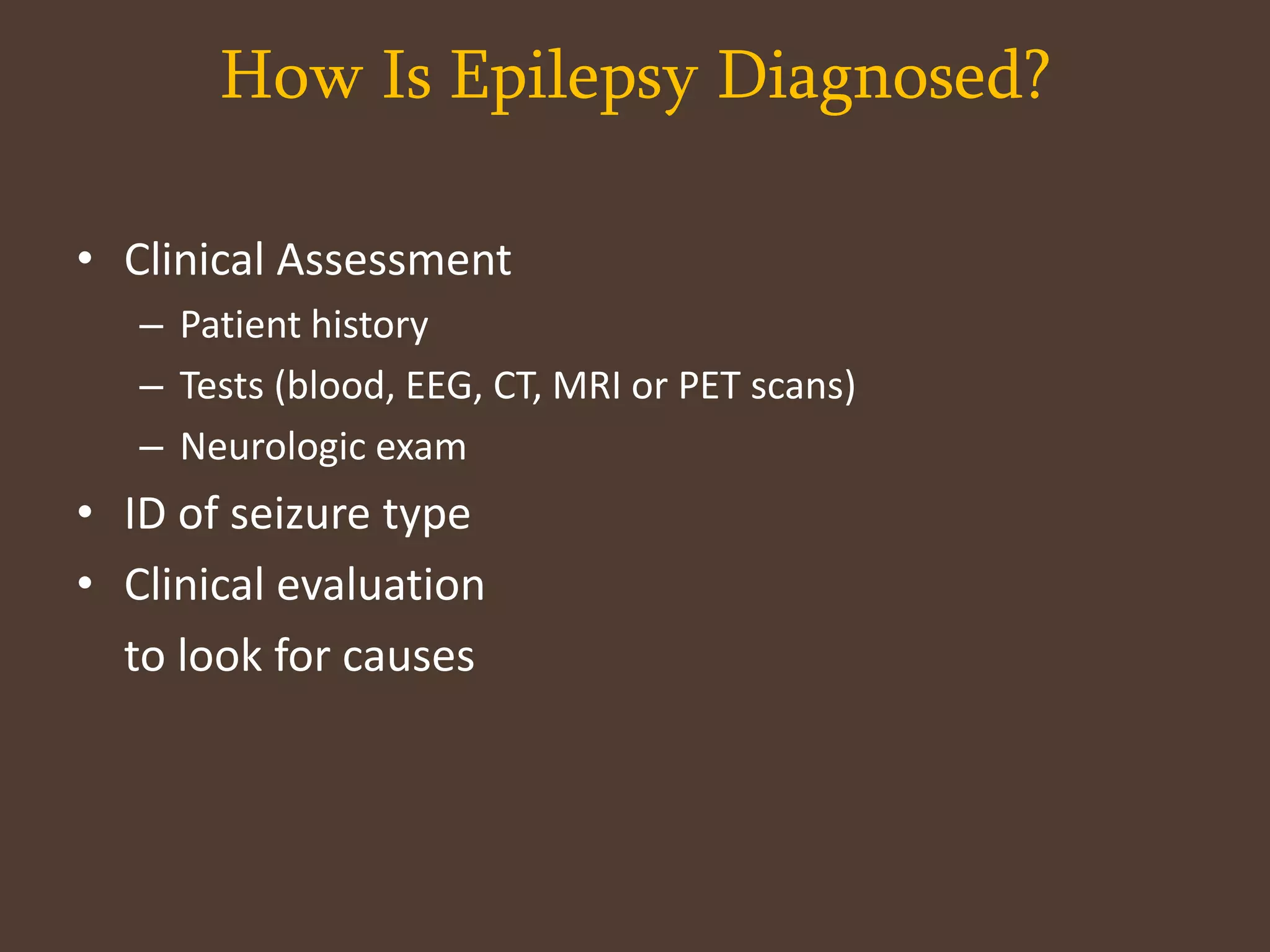 Epilepsy Presentation | PPTX