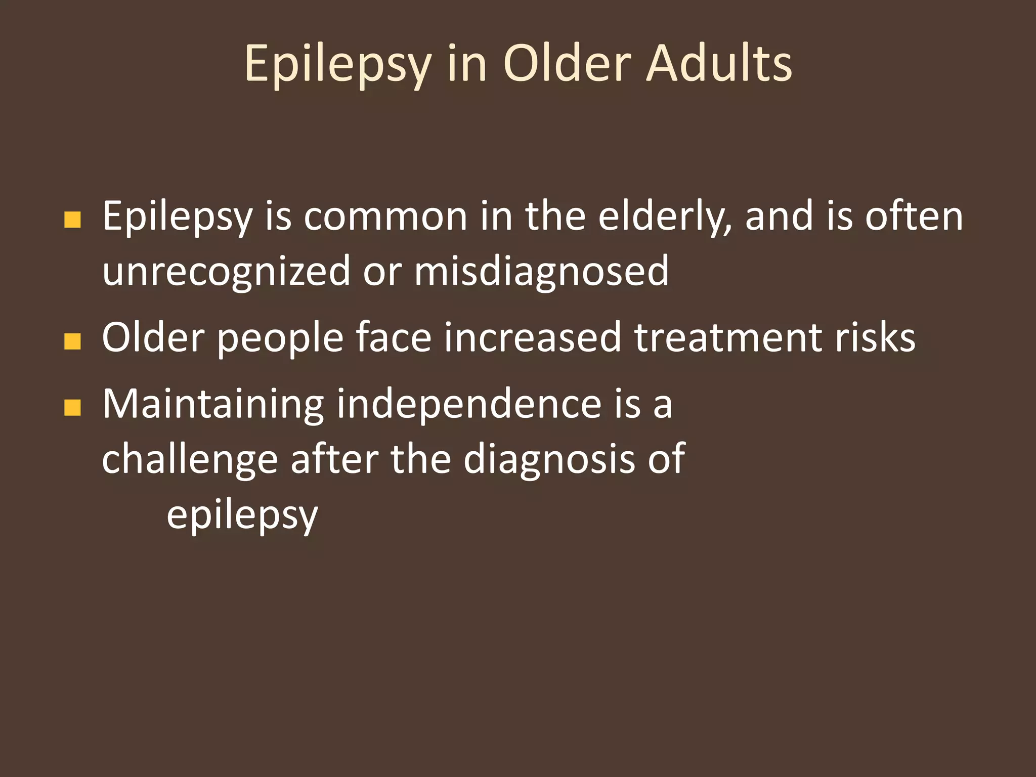 Epilepsy Presentation | PPTX