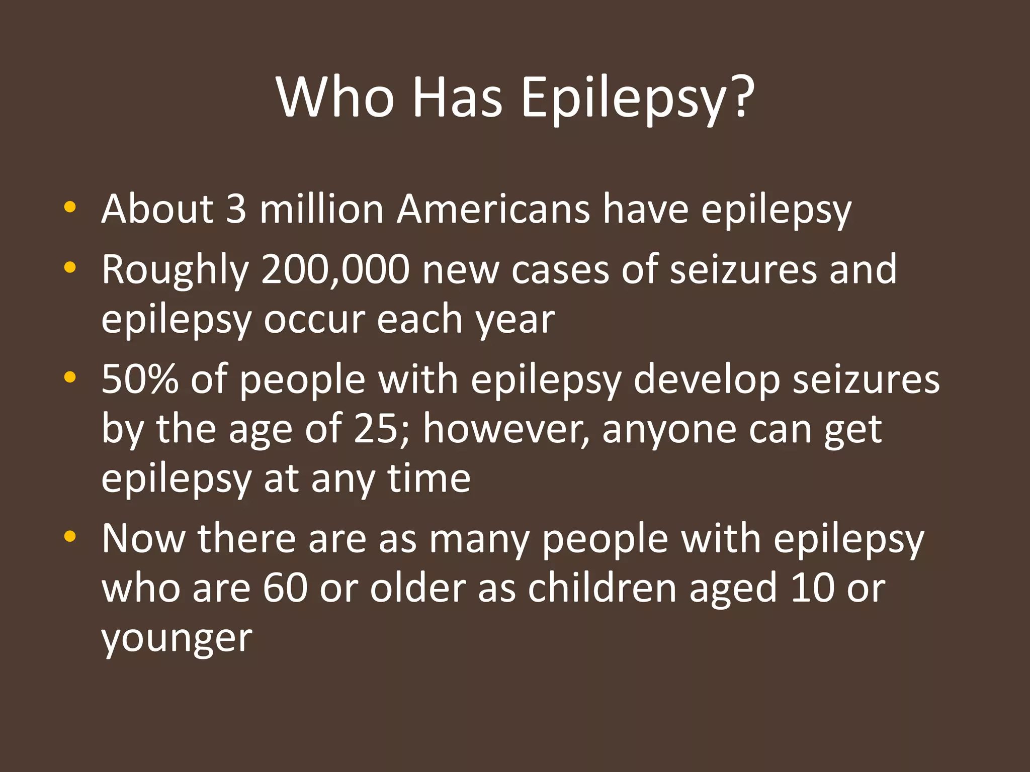 Epilepsy Presentation | PPTX