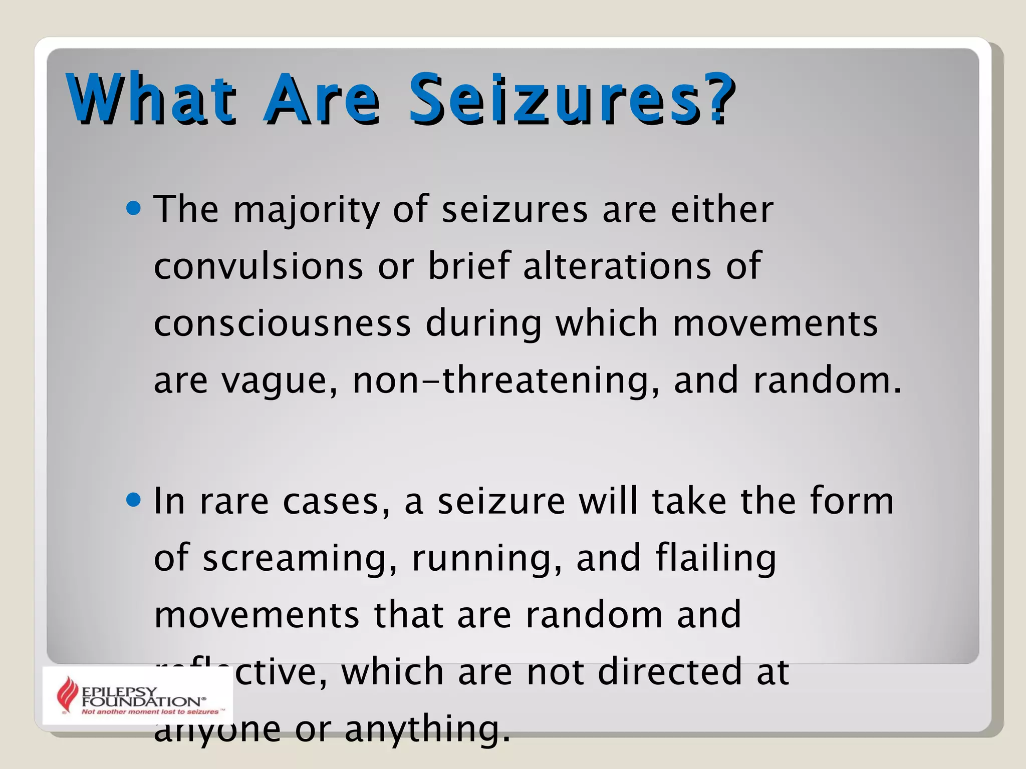 Epilepsy Presentation, Myeshi Briley | PPT