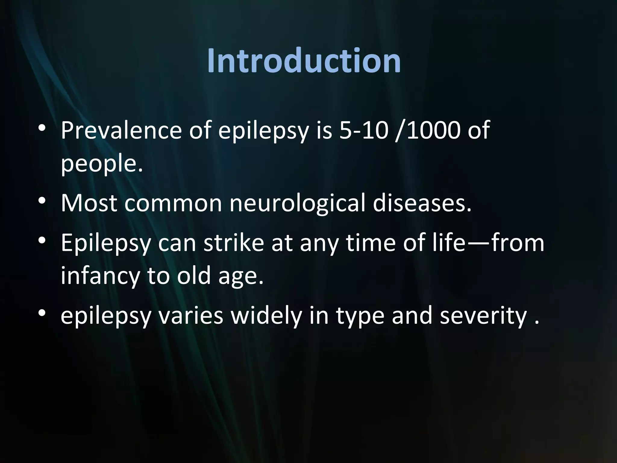 Epilepsy and its causes | PPT