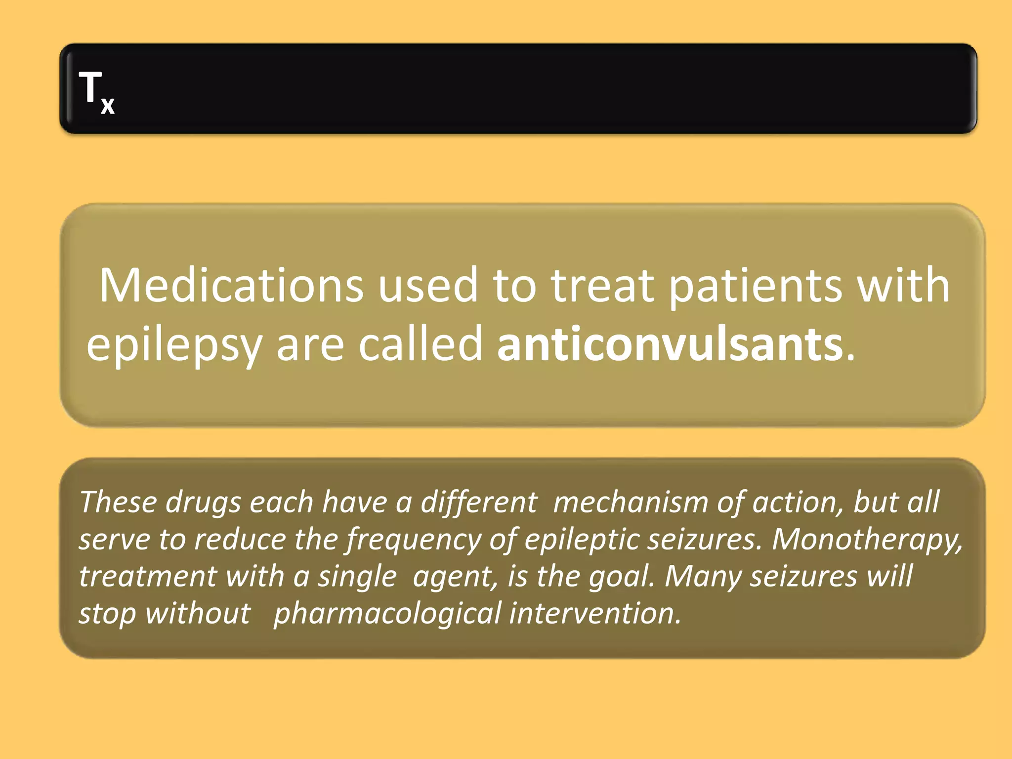 Epilepsy and its management (ppt) | PPTX