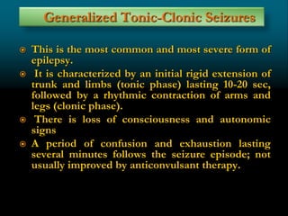 Tonic Clonic Seizure Treatment