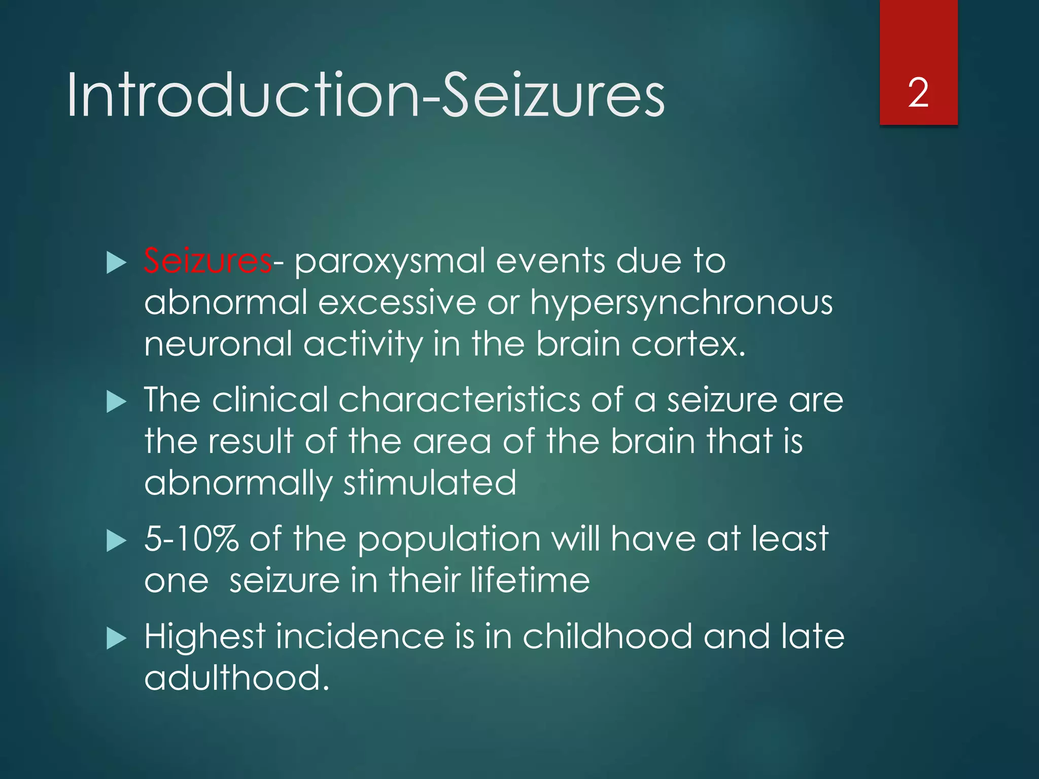Epilepsy and seizure disorders | PPTX