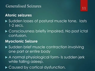 Epilepsy and seizure disorders | PPTX